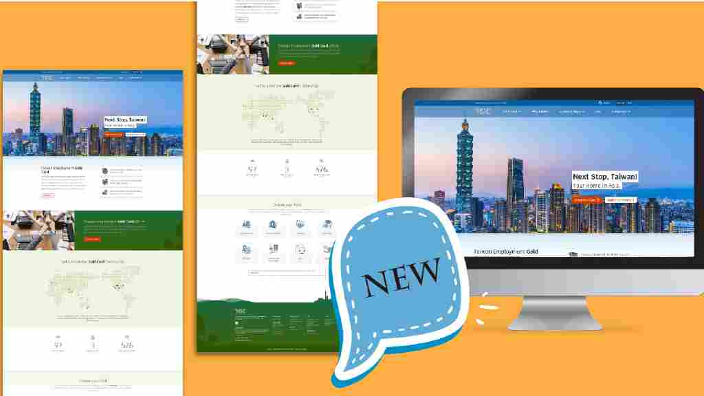 New Features on our Website | Taiwan Gold Card